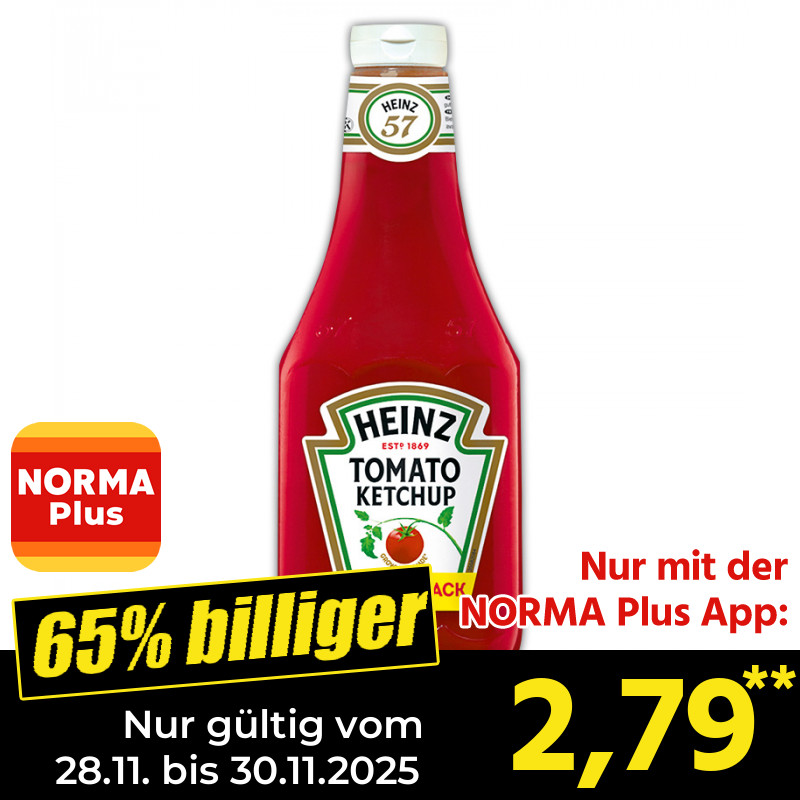 NORMA - Ihr Lebensmittel-Discounter | Tomato Ketchup | Ihre Coupons! | Angebote ab Montag, 24.11.